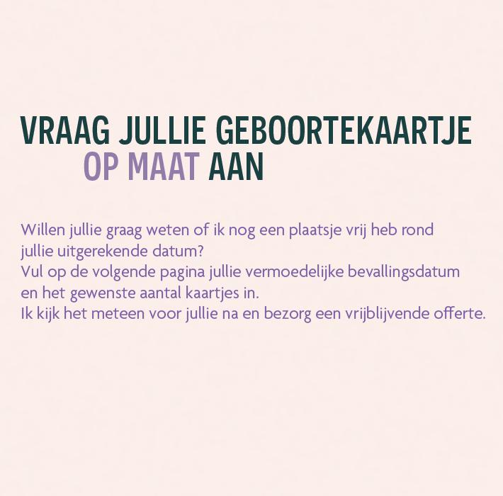 Geboortekaartjes op maat laten maken | Persoonlijk & minimalistisch ...